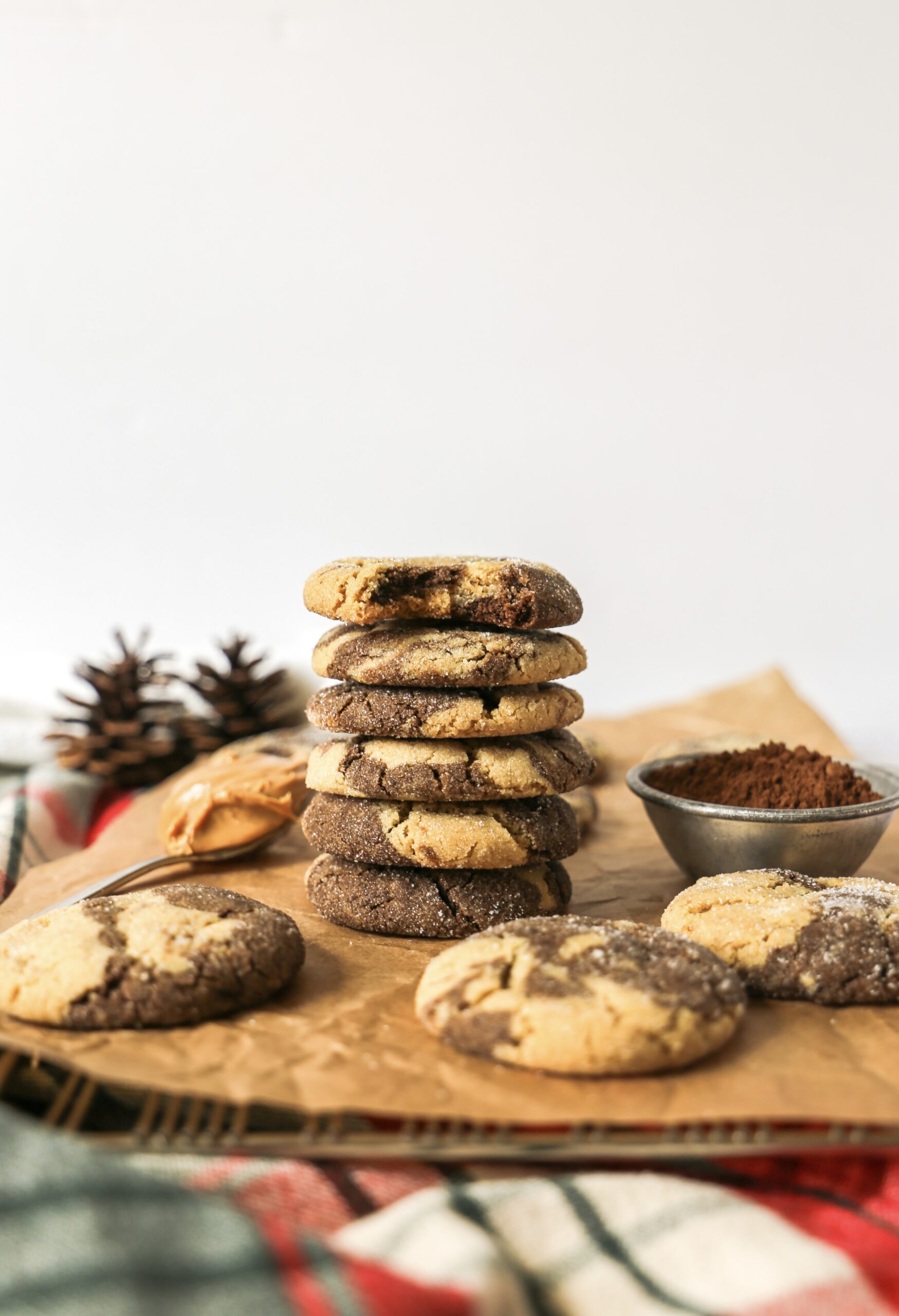 Peanut Butter Chocolate Marbled Cookies - Whiskfully Blessed