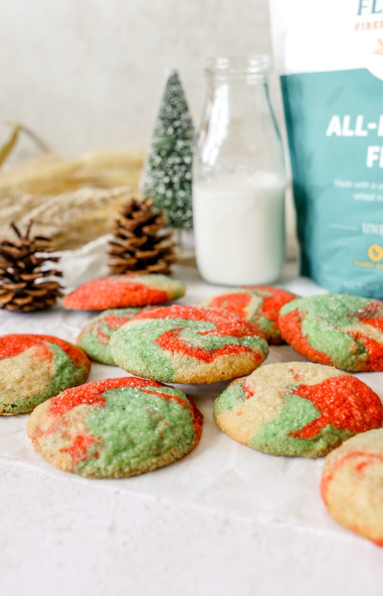 Marbled Christmas Sugar Cookies - Whiskfully Blessed