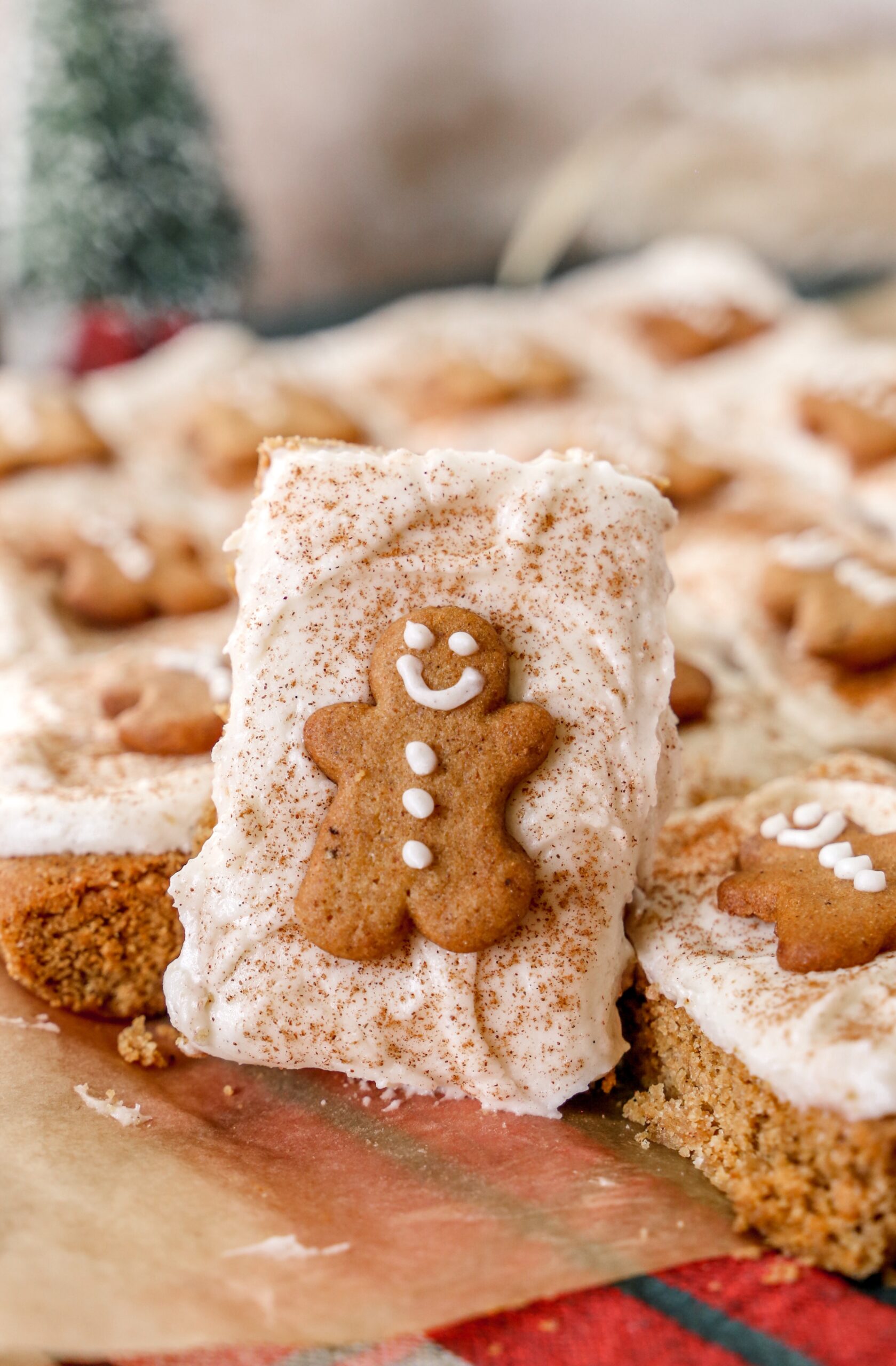 Gingerbread Cookie Bars - Whiskfully Blessed