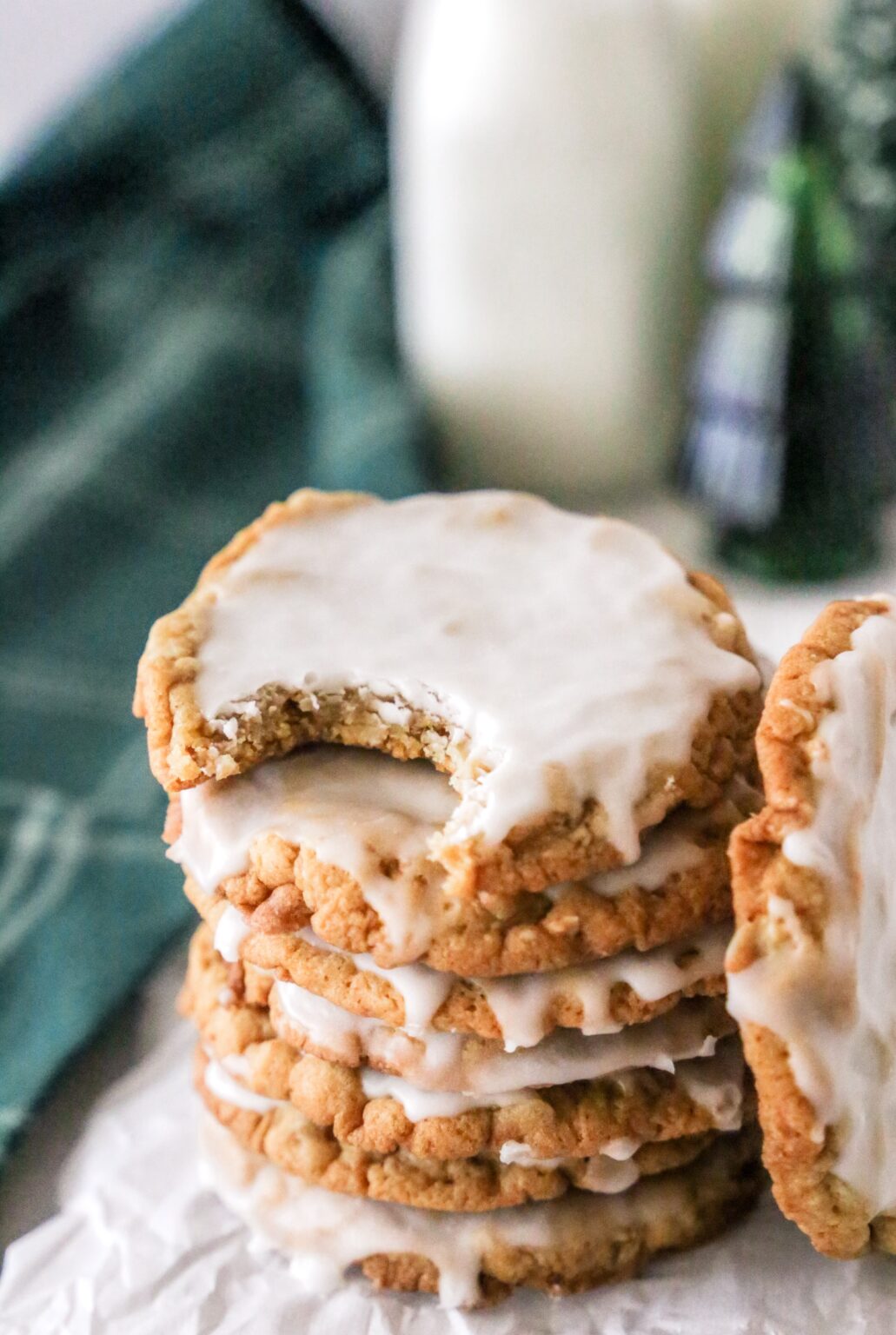 Iced Oatmeal Cookies - Whiskfully Blessed